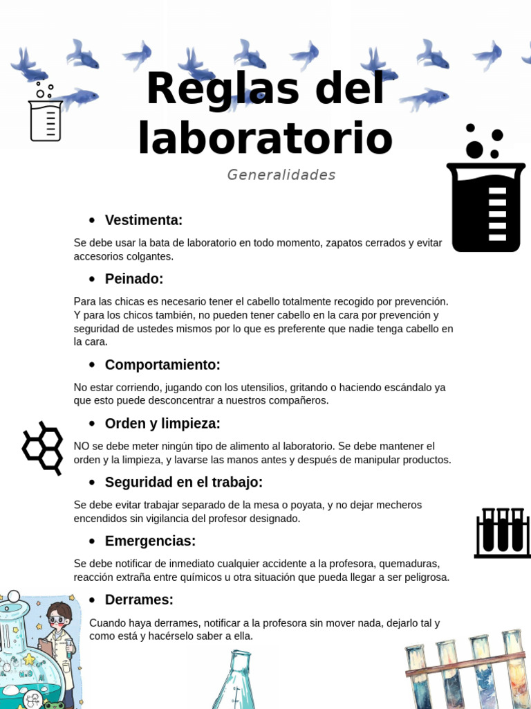 Reglas de laboratorio (versión generalidades) | PDF
