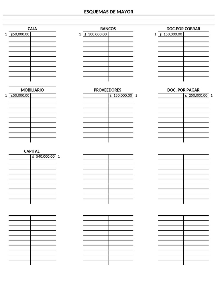 Ej - 1 Esquemas - Proc Global | PDF | Finanzas y dinero | Derecho