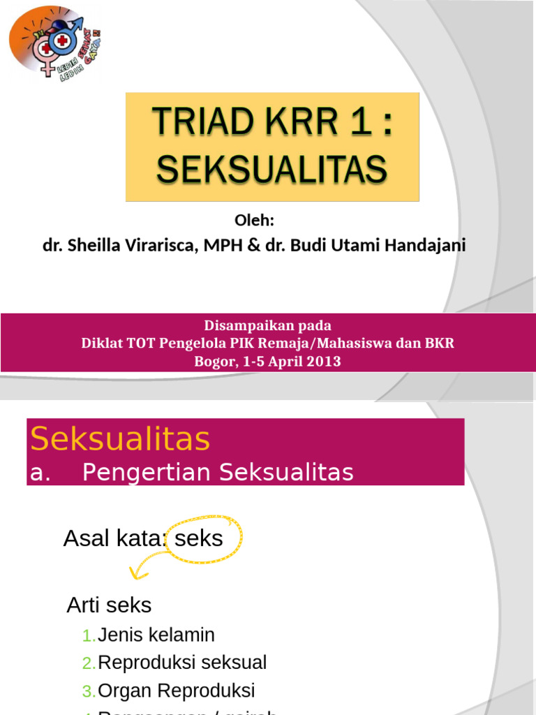 TRIAD KRR (Seksualitas) | PDF