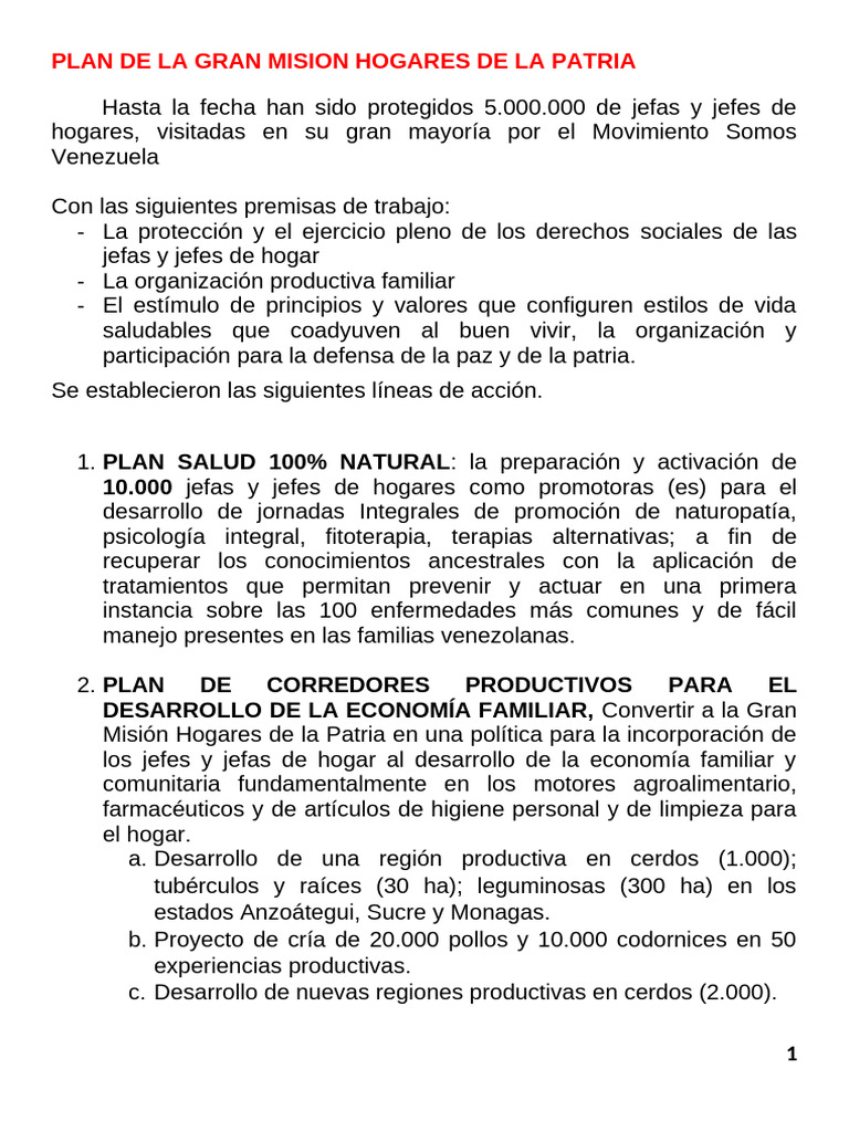 Plan HDP VR Julio Vr2 | PDF