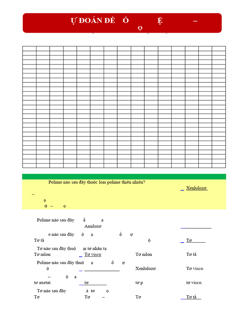 400 Cau Du Doan - Dap An | PDF