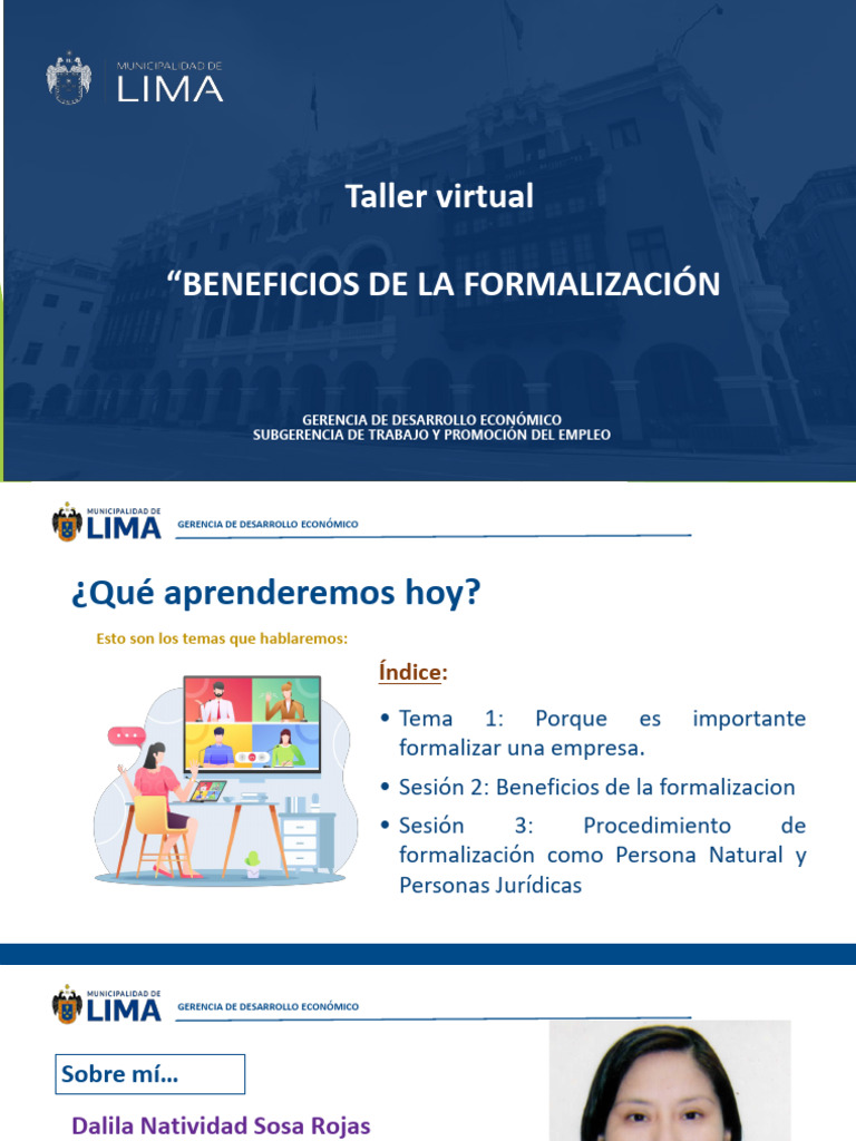 Beneficios de La Formalizacion_1 | PDF | Business | Negocios económicos