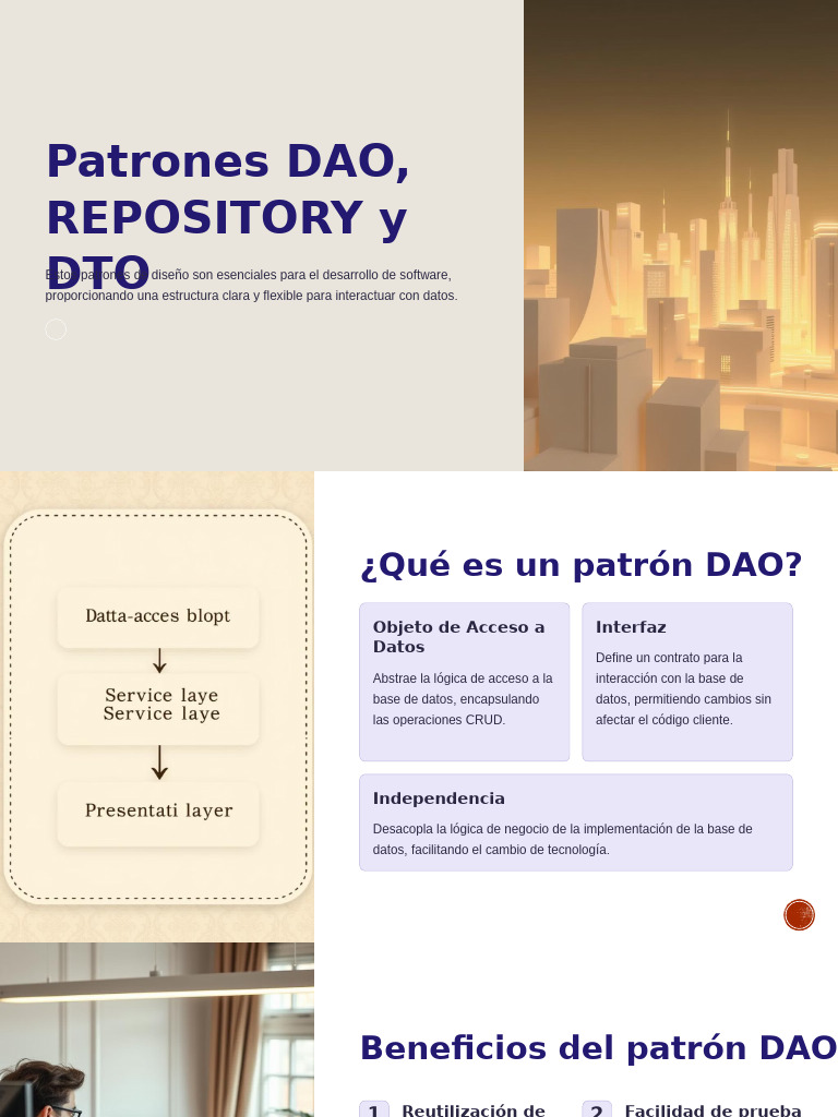 Patrones-DAO-REPOSITORY-y-DTO | PDF | Bases de datos | Software