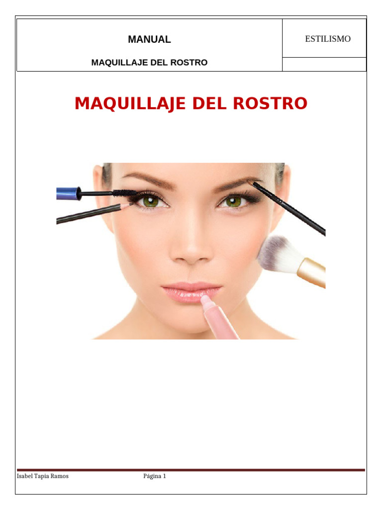 Manual de Maquillaje del rostro corto | PDF | Color | Productos cosméticos