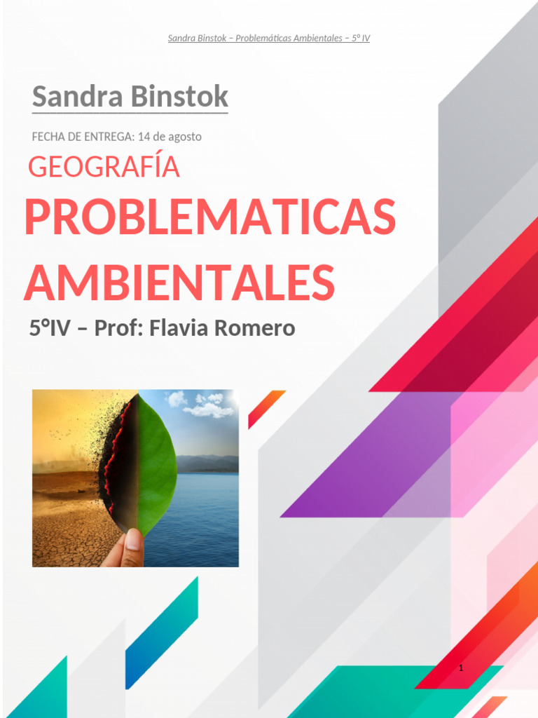 Problematicas Ambientales | PDF | Entorno natural | Agua