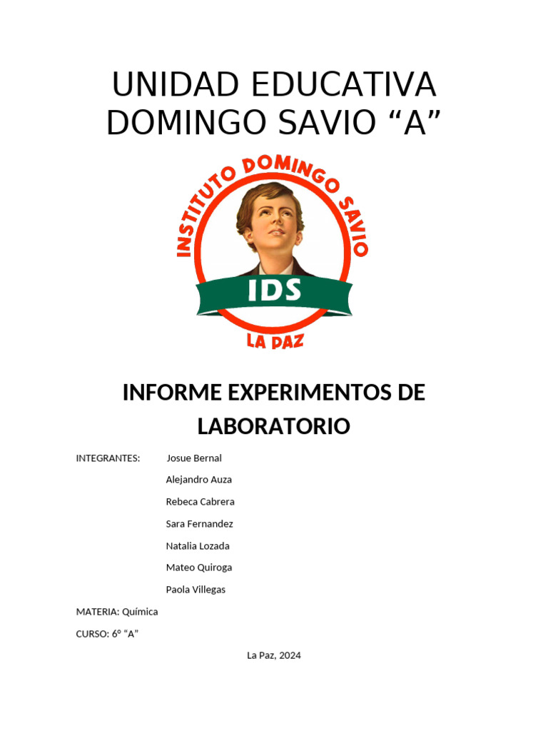 Experimentos | PDF | Redox | Combustión