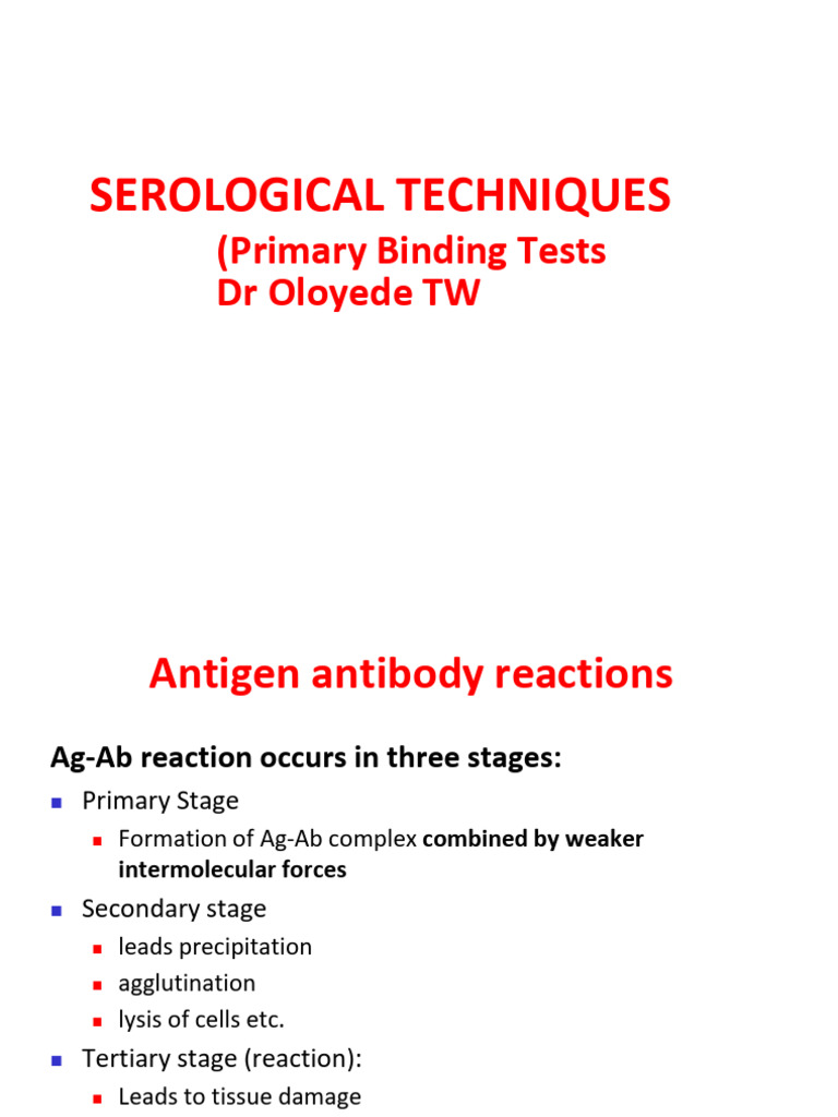 Serological Technique II | PDF | Elisa | Immunoprecipitation