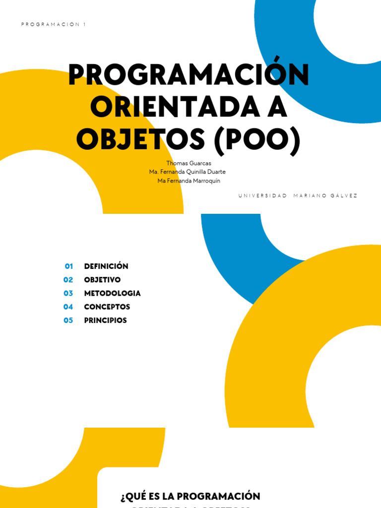 Programación orientada a objetos (poo) | PDF | Objeto (informática ...