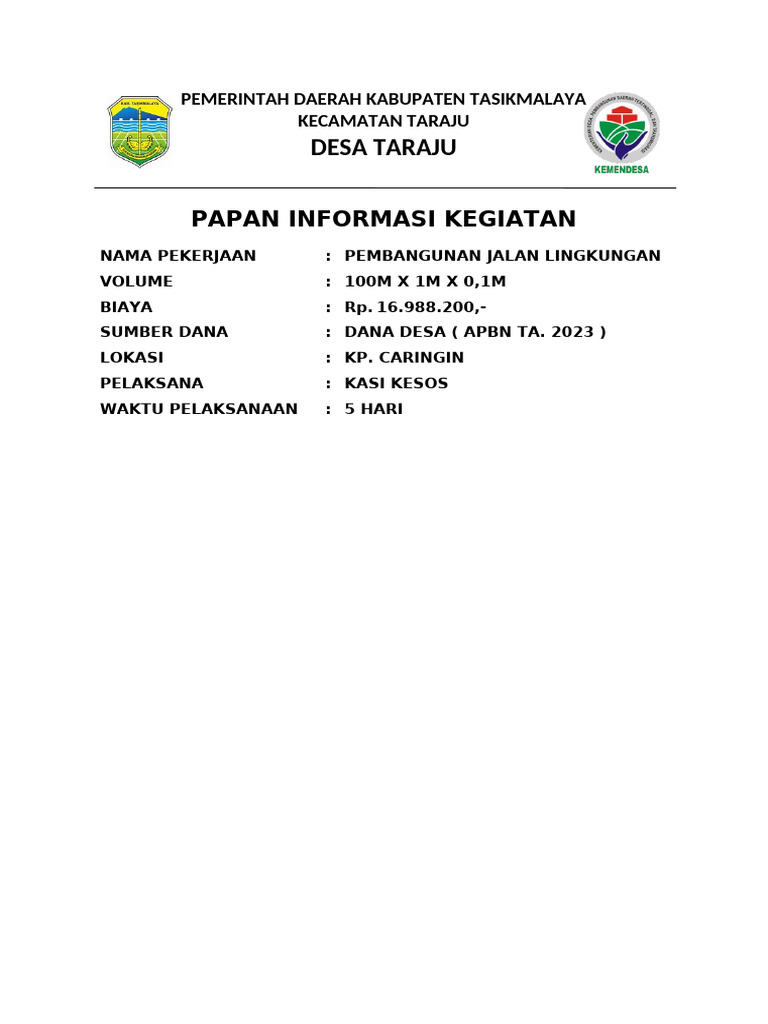 Papan Program 5 Buah | PDF | Teknologi & Rekayasa