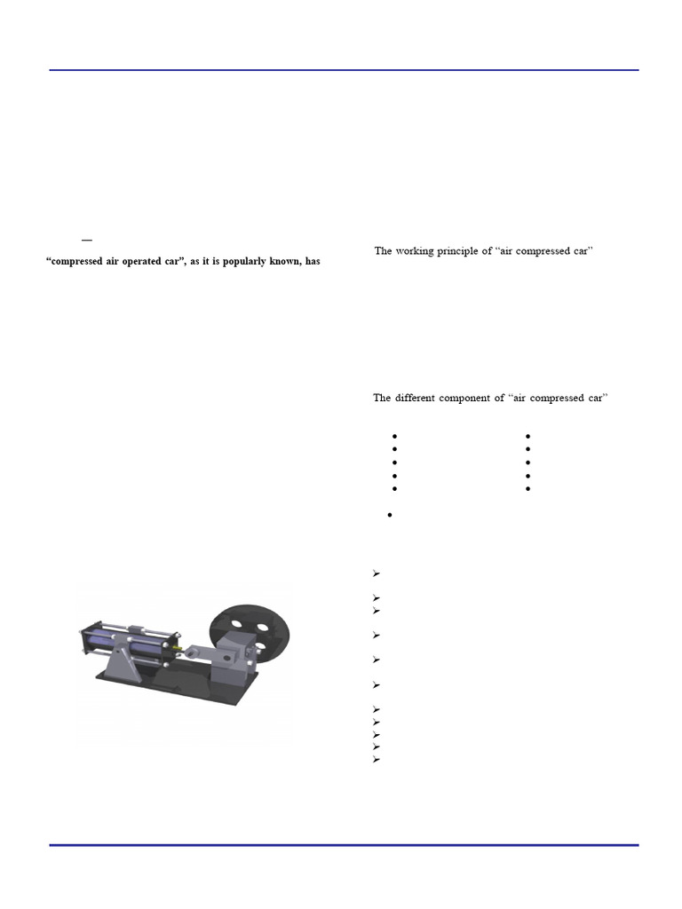 Design and Construction of Pneumatic Vehicle | PDF | Engines | Pneumatics
