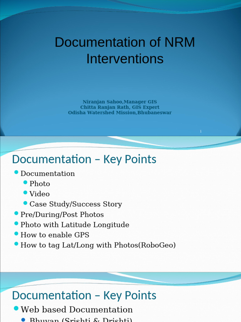 Documentation of NRM Interventions-Shri - Niranjan Sahu | PDF | Agriculture