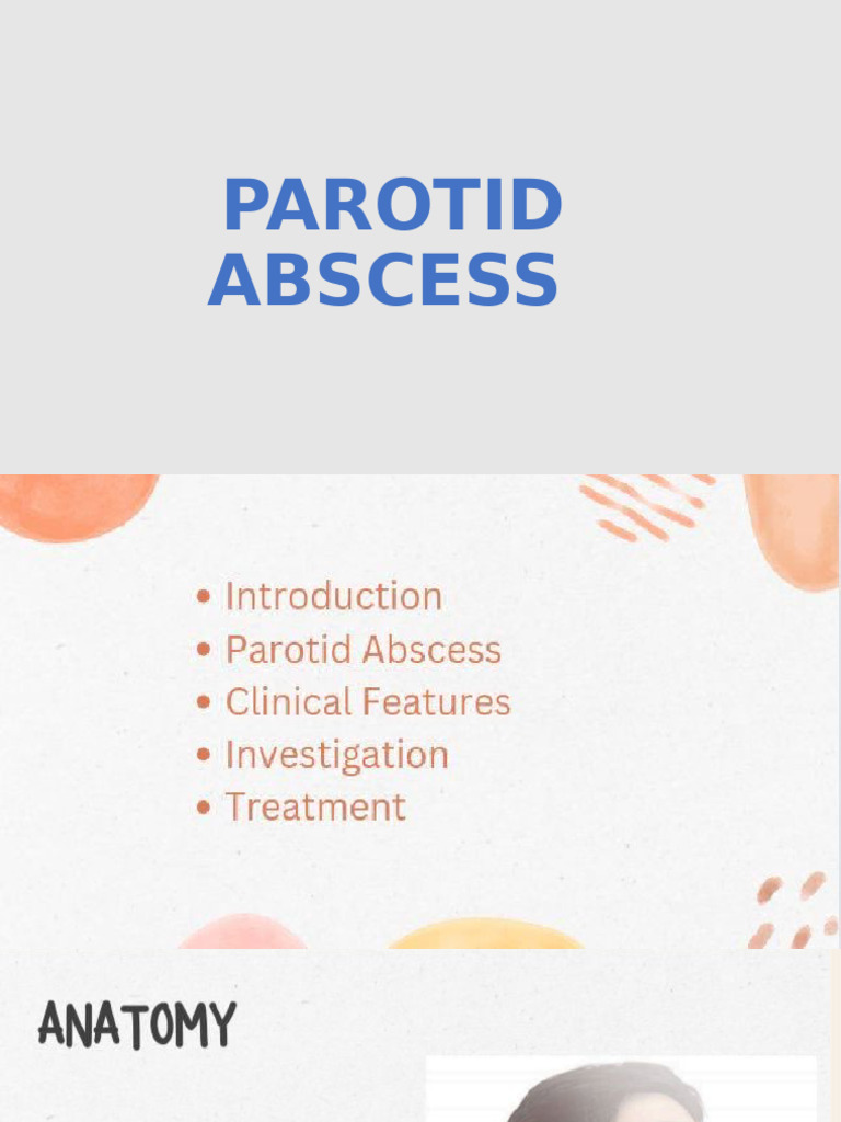 Parotid Abscess | PDF
