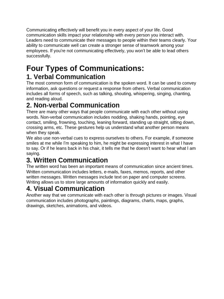 Communicating Effectively Will Benefit You in Every Aspect of Your Life | PDF | Communication ...