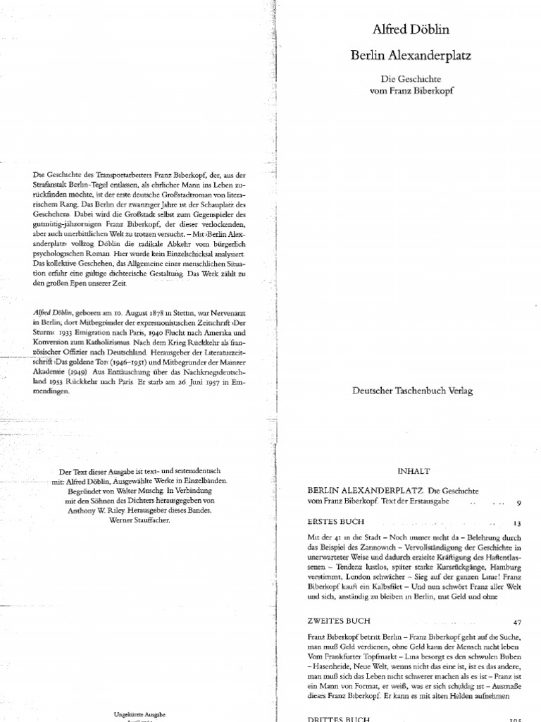 Doeblin Alexanderplatz Buch7 | PDF