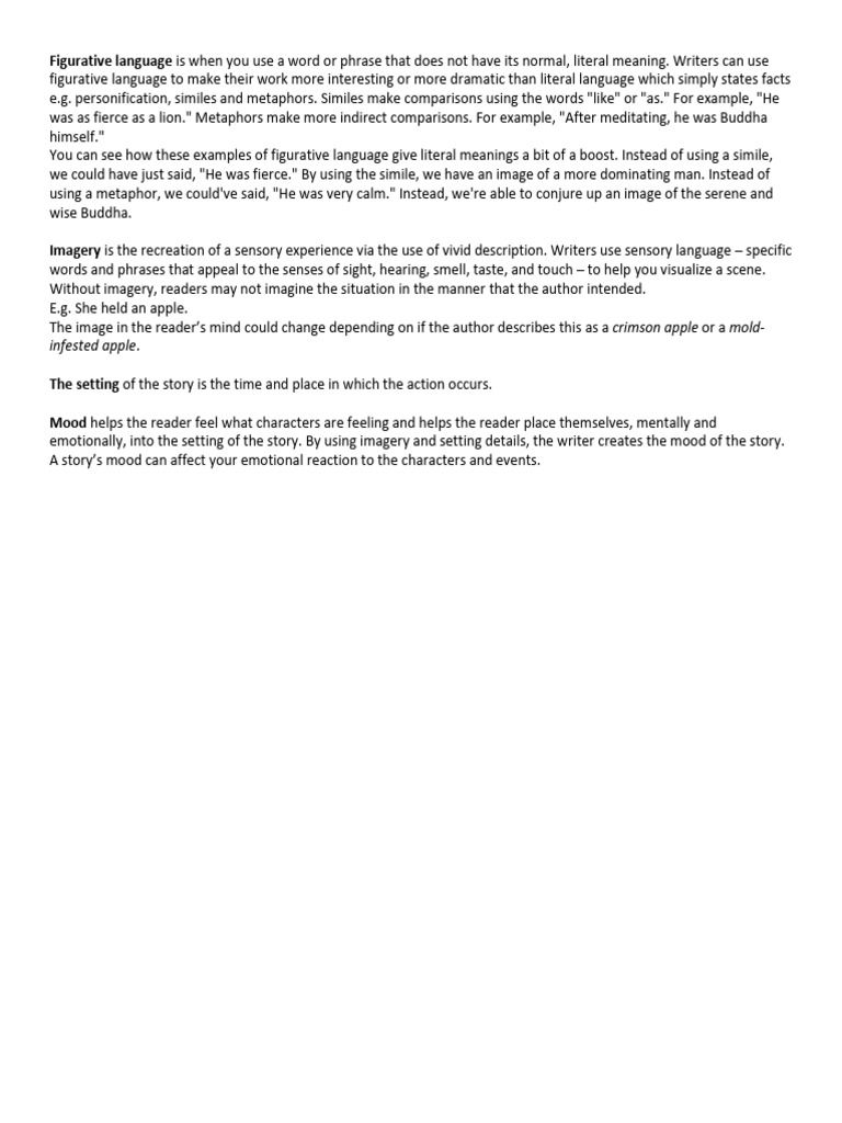 Figurative Language | PDF