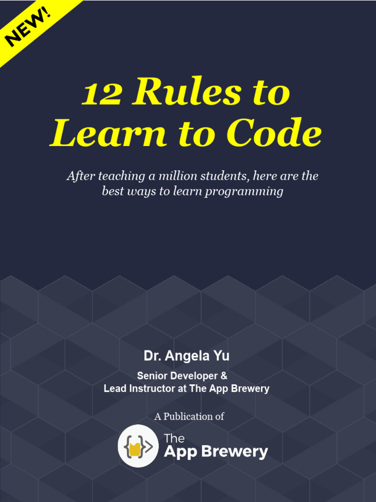 12 Rules To Learn To Code 2nd Edition 2022 | PDF | Mentorship ...