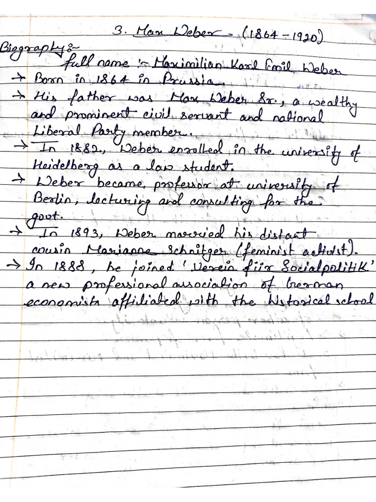 Max Weber (Unit 3) Sociology | PDF