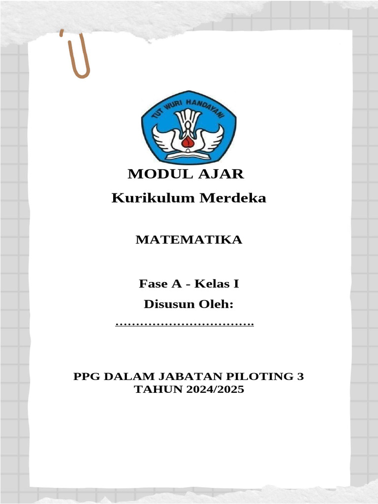 Modul KLS 1 Bilangan 1-10 | PDF