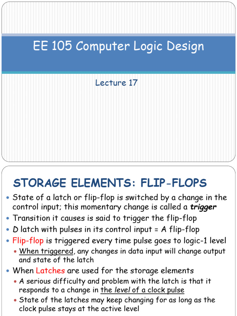 Lec 17 CLD | PDF | Electronic Design | Computer Engineering