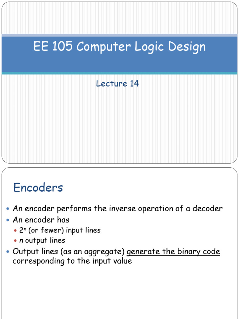 Lec 14 CLD | PDF | Computer Engineering | Digital Electronics