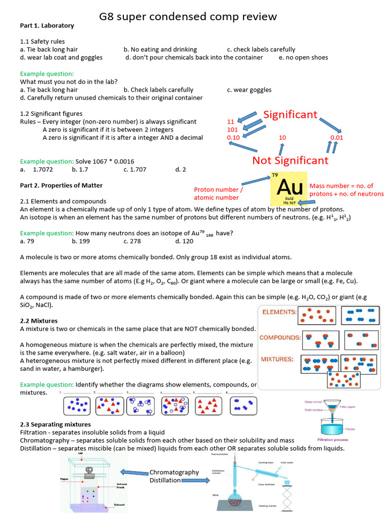 G8 Comp Study Guide | PDF | Ion | Chemical Bond