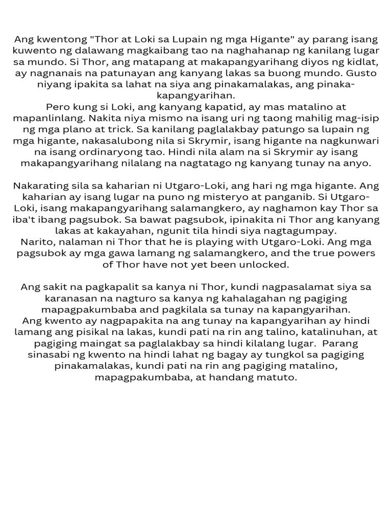 Ang Kwentong Thor at Loki Sa Lupain NG Mga Higante Ay Parang Isang Kuwento - 20241013 - 214805 ...