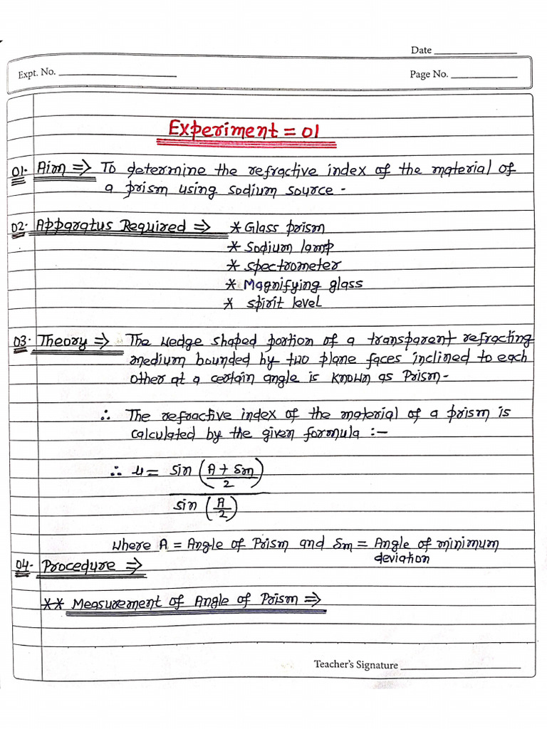 Experiment = 01 | PDF