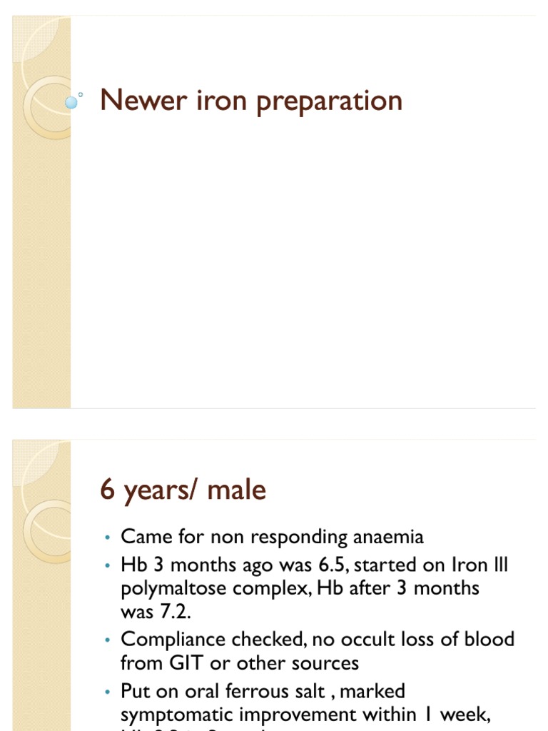 Newer Iron Preparation | PDF | Iron | Chemistry