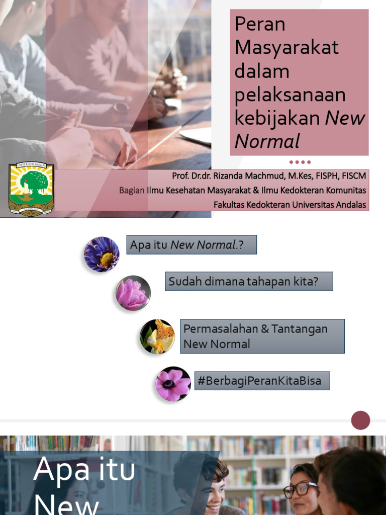 Webinar Ikm Ikk Fk Unand Covid19 New Normal 6 Juni 2020 | PDF
