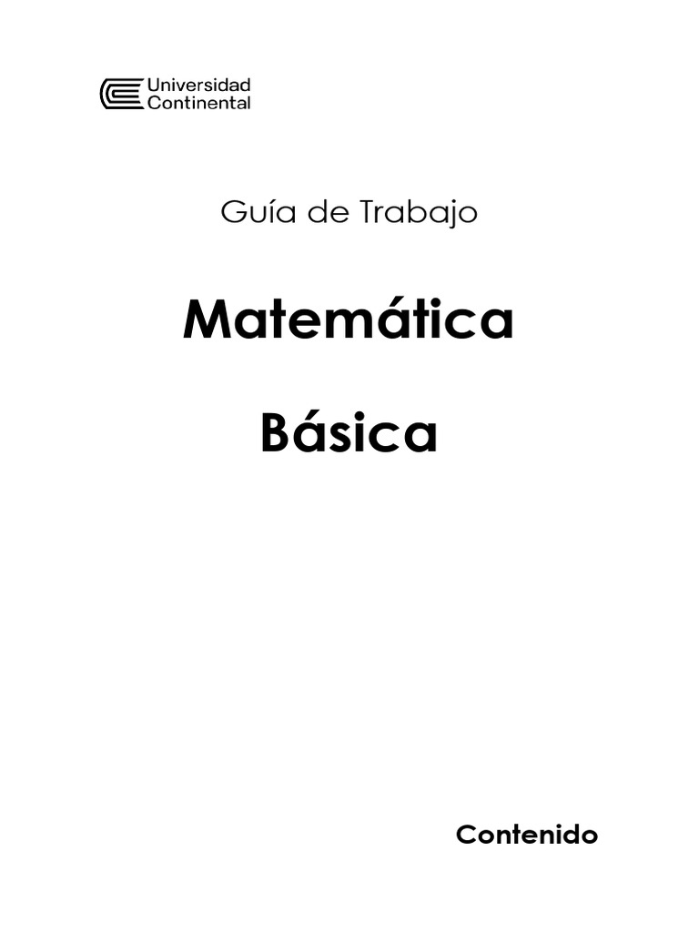 GUÍA - Matematica Básica PDF | PDF | Números | Número racional