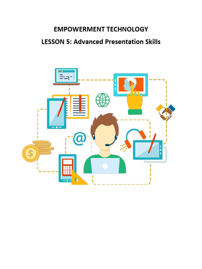 EMTECH_LESSON_5_ADVANCED_PRESENTATION_SKILLS-1 | PDF | Hyperlink | Microsoft Excel