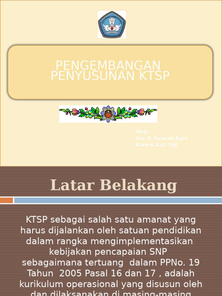 Materi Pengembangan Penyusunan KTSP | PDF