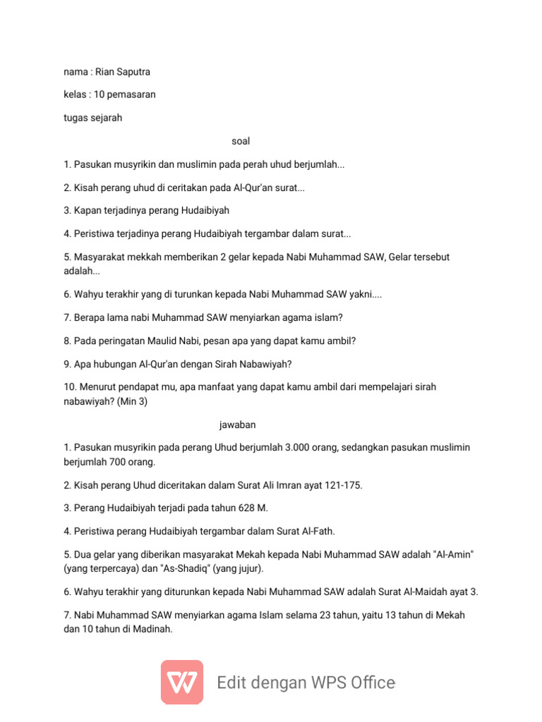 Rian Saputra Tugas Sejarah | PDF | Agama & Spiritualitas