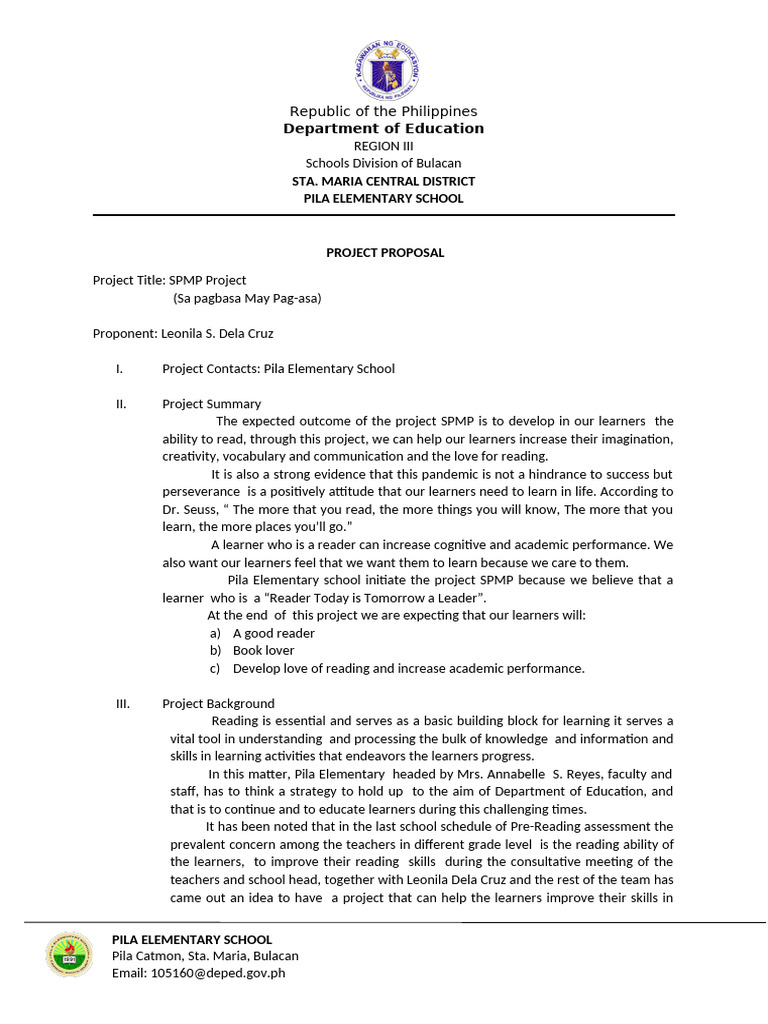 SPMP Project Proposal | PDF | Learning | Cognitive Science