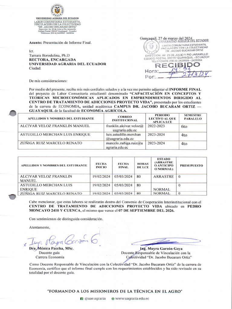 Ejemplo Proyecto Final | PDF