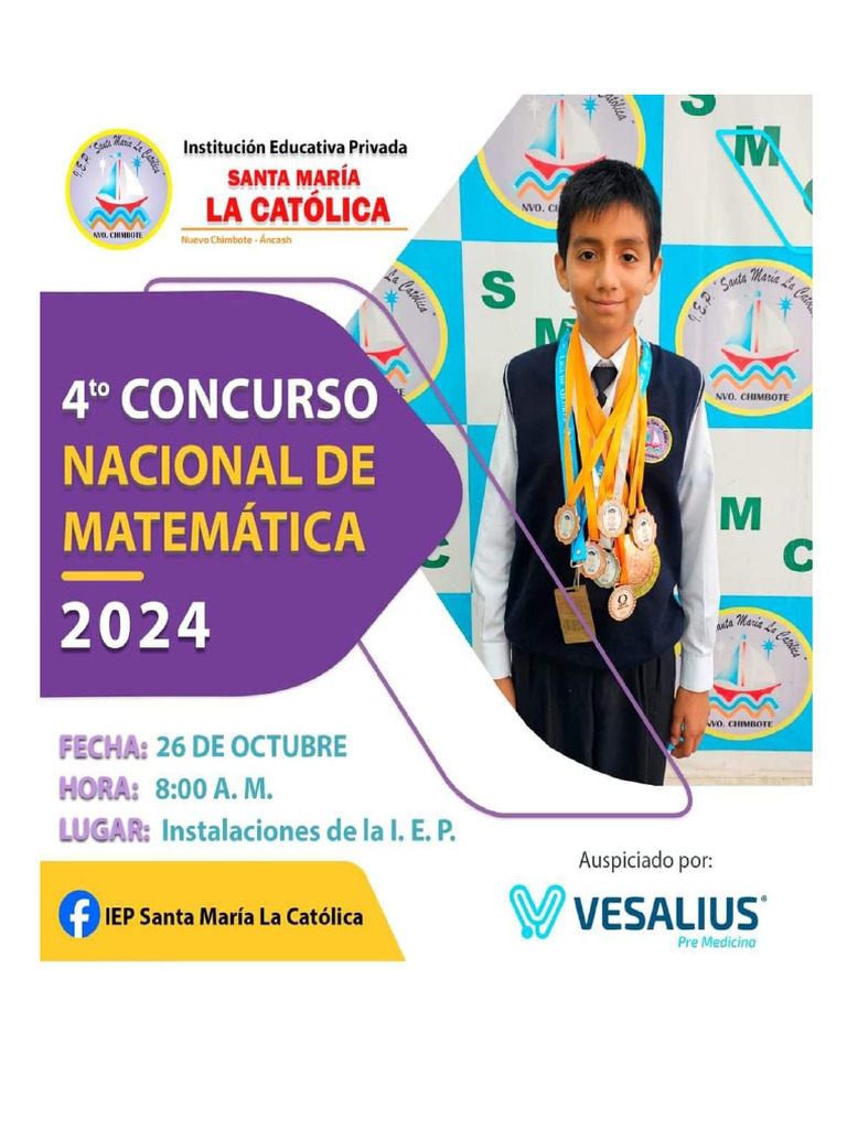 Concurso Nacional de Matemática 2024 | PDF | Ecuaciones | Triángulo