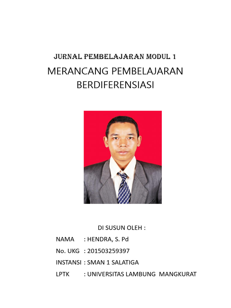 Jurnal Pembelajaran Modul 1_hendra_ppg | PDF