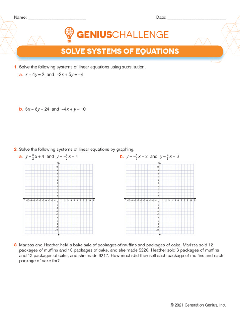 Solve Systems of Equations - Quiz | PDF | Teaching Methods & Materials