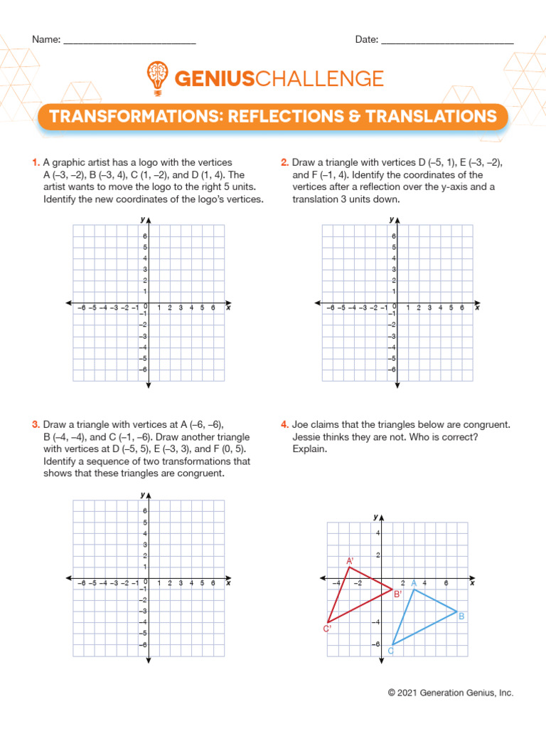 Geometry Transformations Guide | PDF | Triangle | Euclidean Geometry