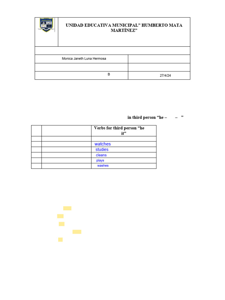 FORMATIVE ACTIVITY 1 - U3 - 9th (Mónica) | PDF