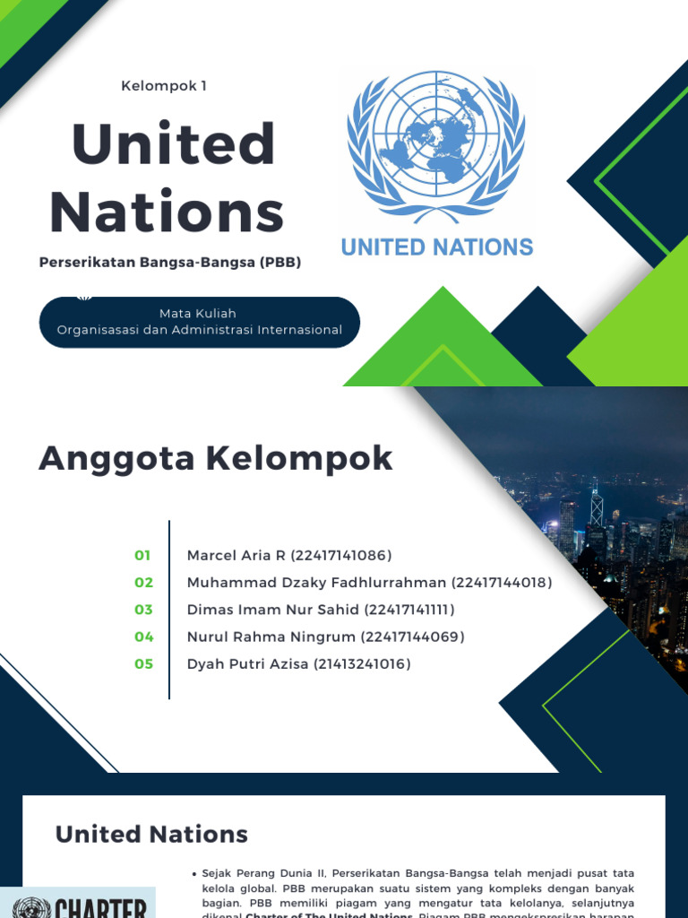 Struktur dan Prinsip PBB | PDF | Politik