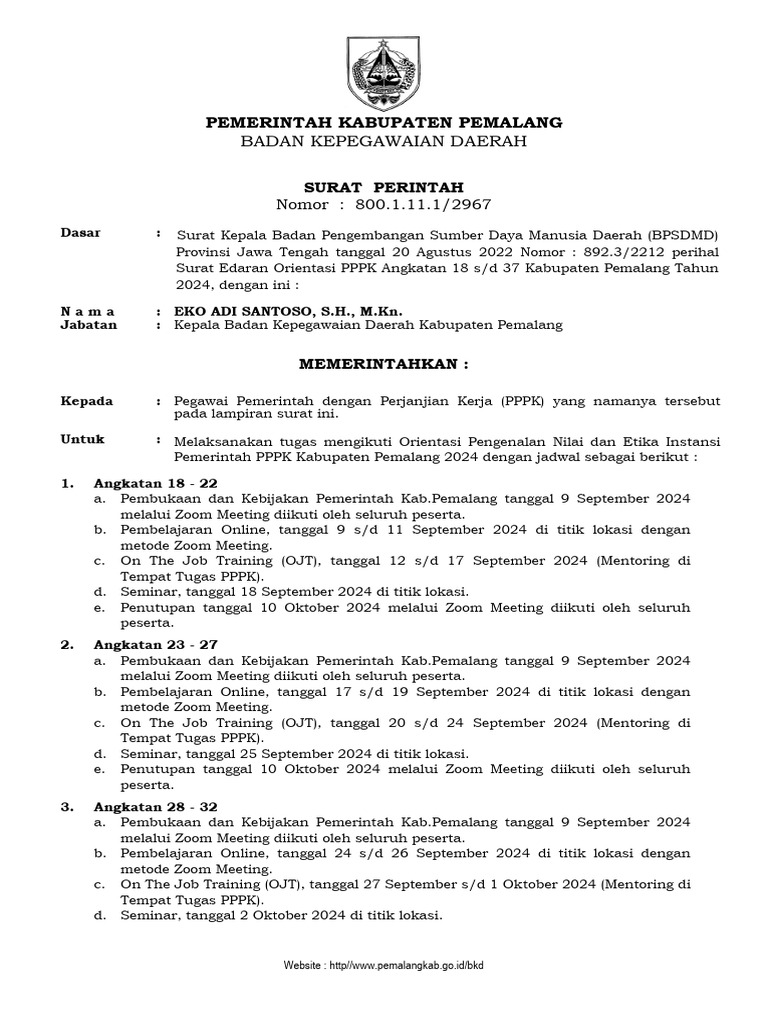 SURAT TUGAS ORIENTASI TILOK 21 ADE - UNGGAH - Compressed | PDF