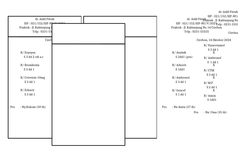 Form Resep PRATIKUM | PDF