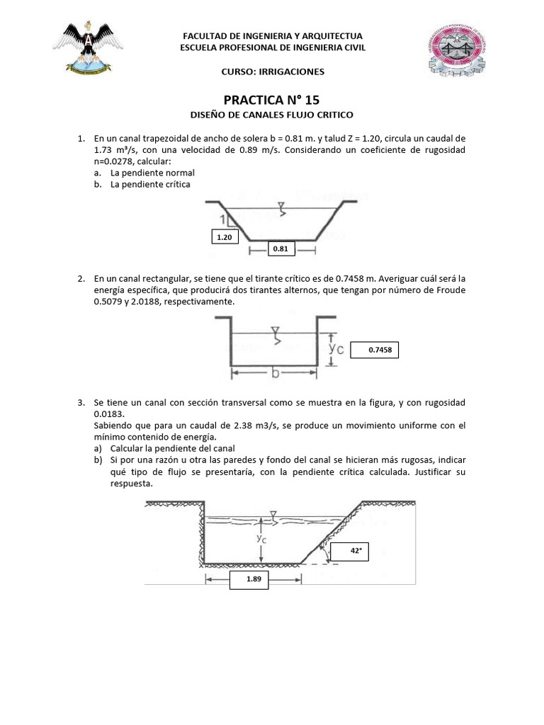 Diseño de Canales de Flujo Crítico | PDF | Tecnología