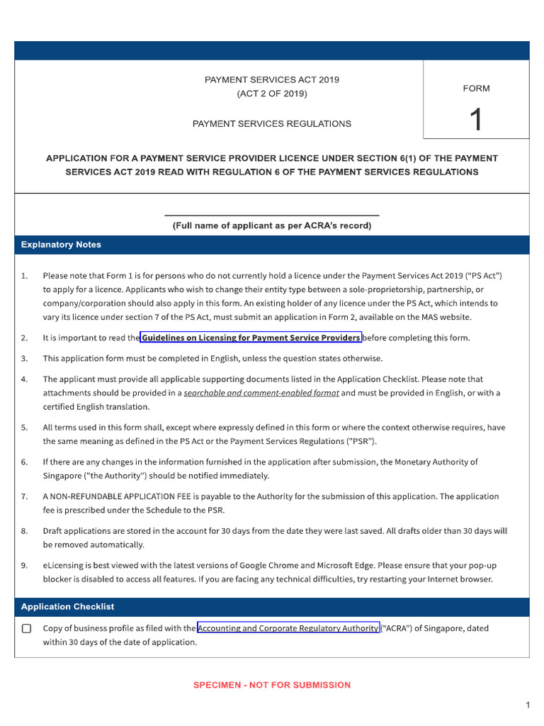 Specimen Form 1 | PDF | Financial Statement | Audit