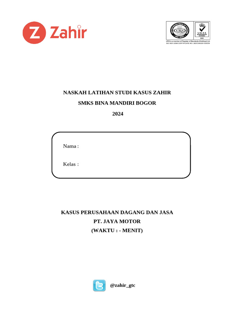 Naskah Latihan Zahir | PDF