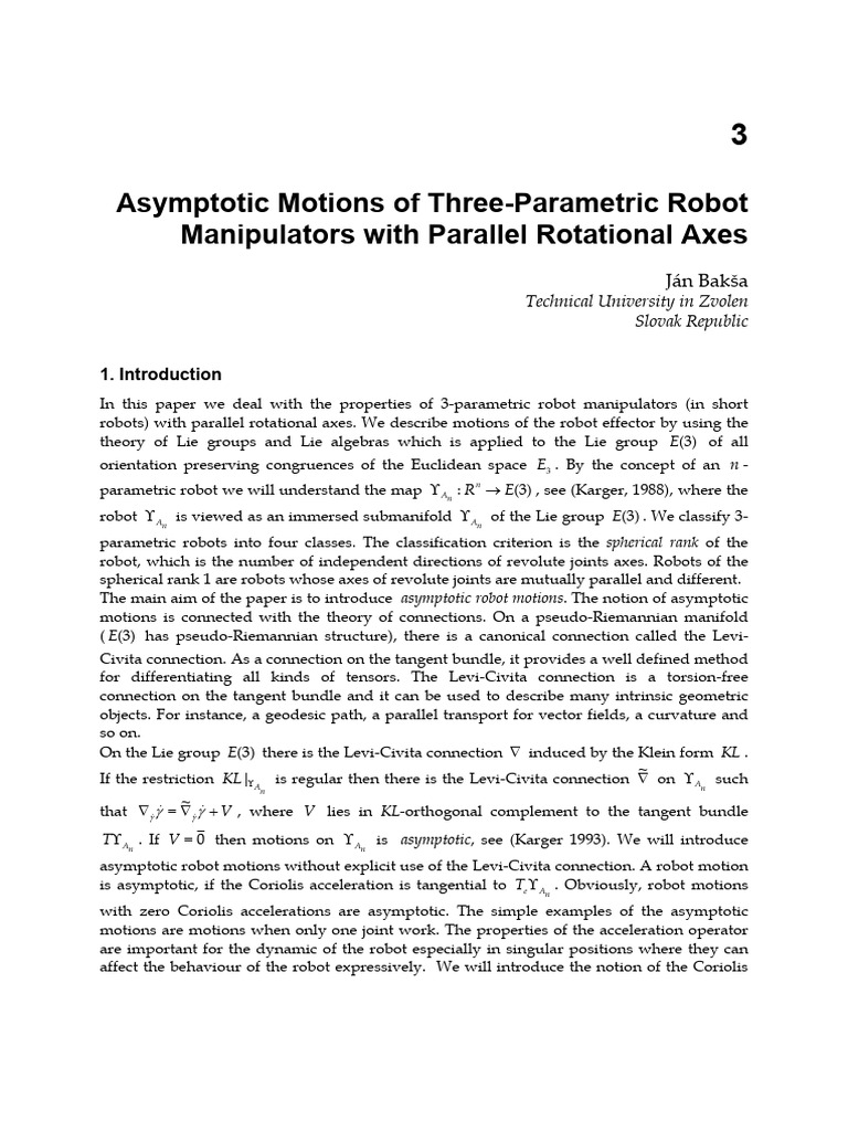 Robotics | PDF | Matrix (Mathematics) | Lie Groups