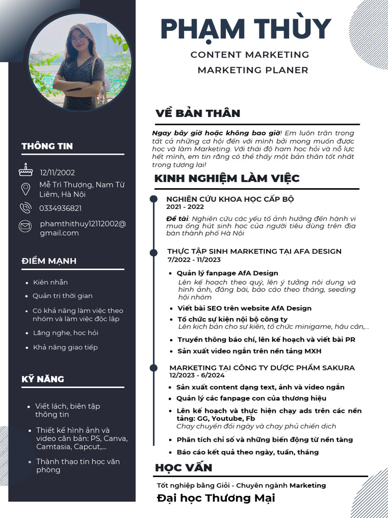 Phạm Thị Thuỳ - Content MKT | PDF