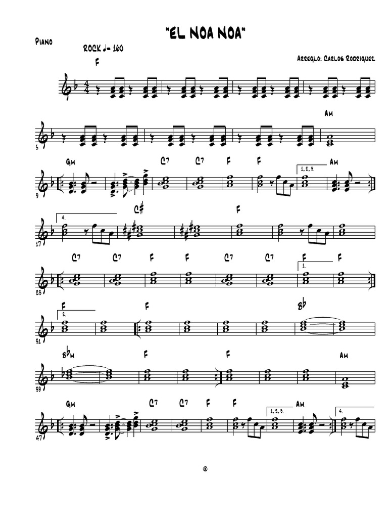 El Noa Noa - Juan Gabriel - Piano-1 | PDF