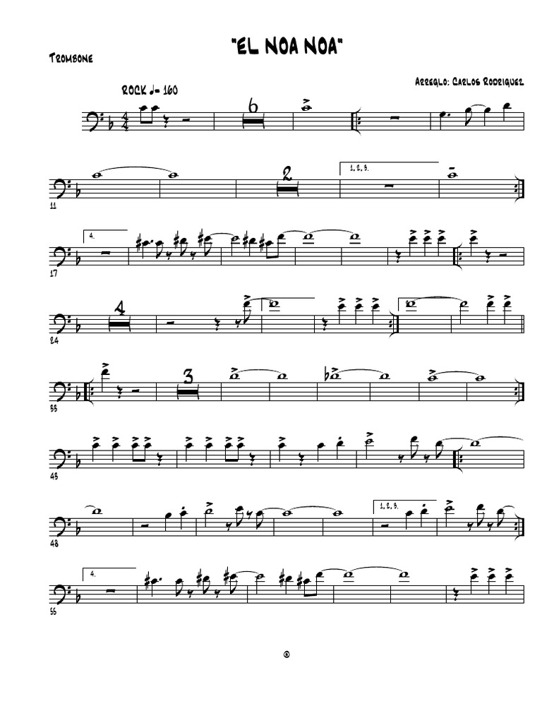 El Noa Noa - Juan Gabriel - Trombone | PDF